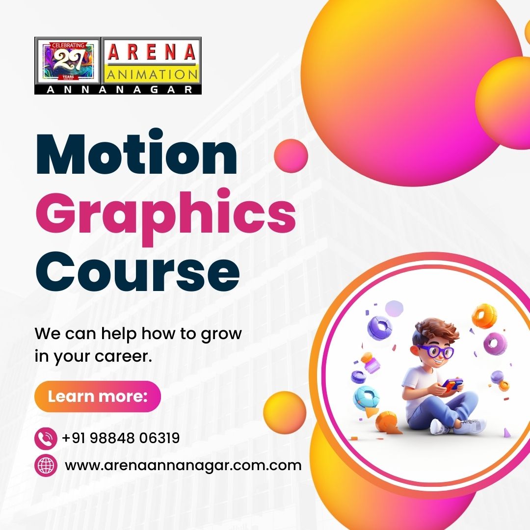 Top Motion Graphics Course in Chennai With 100% Placement